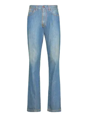 MAISON MARGIELA Americana Turn-up Jeans - Blue
