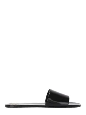 Saint Laurent Carlyle Flat Slide - Noir