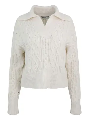 Simkhai Cable-knit Polo Jumper - Neutrals