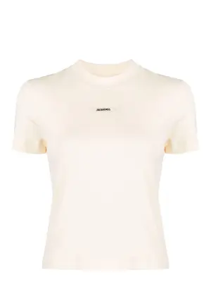 Jacquemus Le T-shirt Gros Grain Top - Yellow