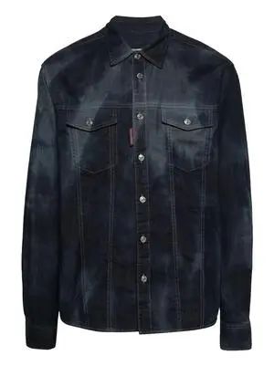 Dsquared2 Icon Denim Shirt - Blue