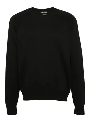 TOM FORD Crew-neck Long-sleeve Jumper - Black