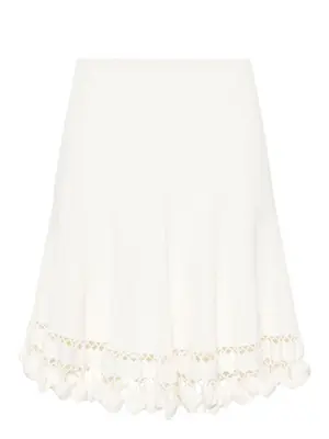 Ulla Johnson Danica Ribbed-knit Short Skirt - White
