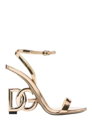 Dolce & Gabbana Keira 105mm Sandals - Gold