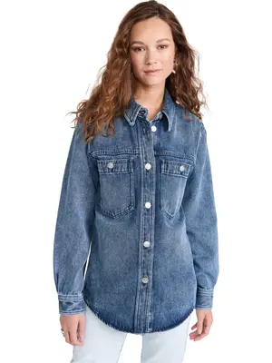 Isabel Marant Isabel Marant Talbot Denim Jacket Light Blue