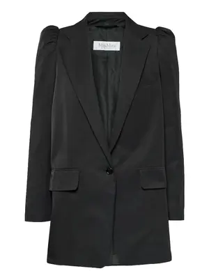 Max Mara Willy Cotton-blend Blazer - Black