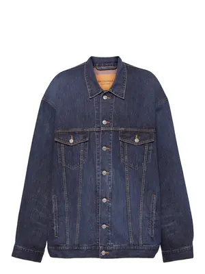 Balenciaga Oversized Denim Jacket - Blue