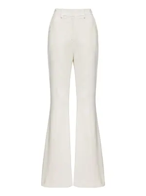 Balmain High-rise Flared Pants - White