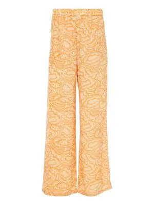 Stella McCartney Mid-rise Silk Pants - Multicoloured