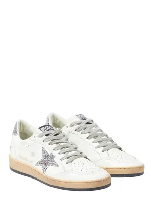 GOLDEN GOOSE Ball Star Leather Sneakers - White