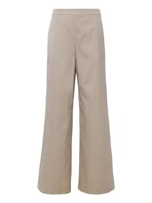 TOD'S Mid-rise Wide-leg Pants - Beige