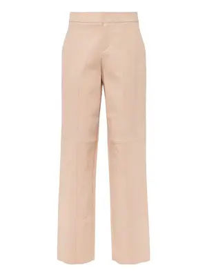 Stouls Massimo Leather Trousers - Beige