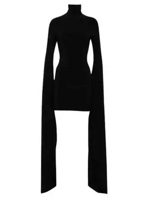 Norma Kamali High-neck Minidress - Black