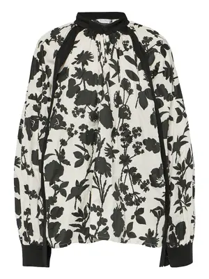 Max Mara Gaetana Floral Top - White