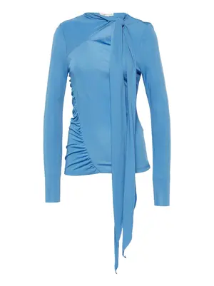 Victoria Beckham Tie-detail Top - Blue