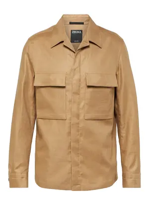 Zegna Linen Overshirt - Beige