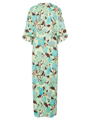 Stella McCartney Caped Maxi Dress - Multicoloured