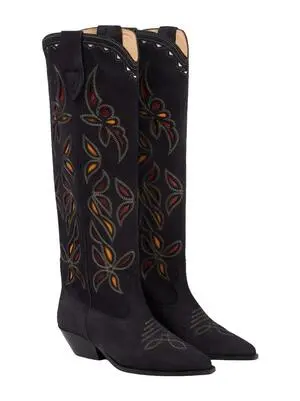 Isabel Marant Étoile Denvee Suede Boots - Black