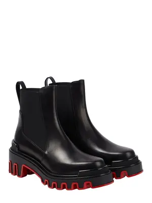 CHRISTIAN LOUBOUTIN Marchacroche Ankle Boots - Black