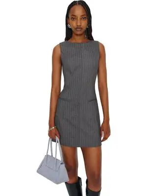 REFORMATION Citron Mini Dress Grey