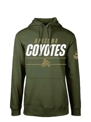 LEVELWEAR Arizona Coyotes Fleece Pullover Hoodie - Olive
