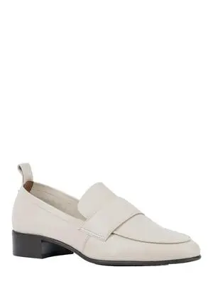 Aquatalia Shivani Weatherproof Leather Loafer - Ivory