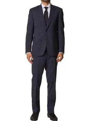 Jb Britches Sartorial Classic Fit Wool & Linen Suit Navy