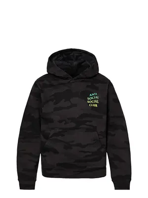 ANTI SOCIAL SOCIAL CLUB Cancelled Again Camo Hoodie - Black