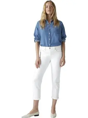 LEVI'S Boyfriend Mid-rise Jeans - Simply White