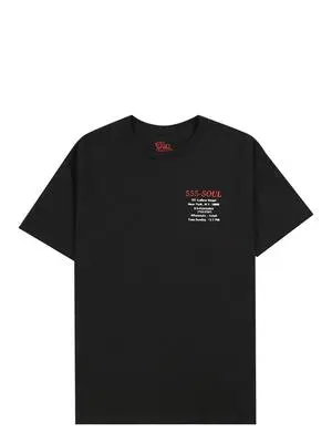 PLEASURES Biz Card T-shirt - Black