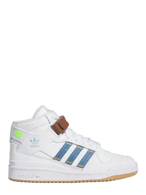 Adidas Kseniaschnaider X Wmns Forum Mid Denim Sneakers - White