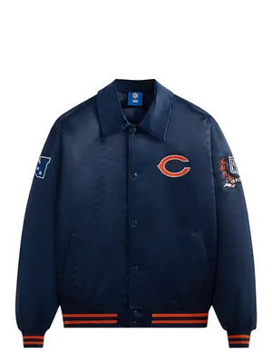 Kith Nfl: Bears Satin Bomber Jacket - Blue