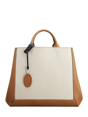 TOD'S Panelled Tote Bag - Brown