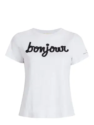 Cinq À Sept Bonjour Cotton T-shirt - White