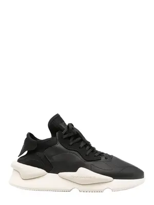 Y3 Kaiwa Leather Sneakers - Black