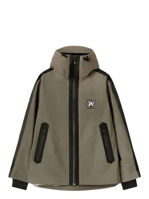 Palm Angels Reflective Hooded Ski Jacket - Grey