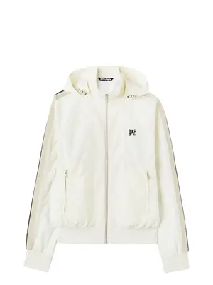 Palm Angels Monogram-embroidered Track Jacket - White