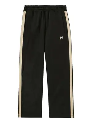 Palm Angels Monogram-embroidered Track Pants - Black