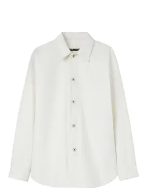 JIL SANDER Long-sleeve Denim Shirt - White