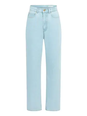 Nina Ricci Logo-patch Boyfriend Jeans - Blue