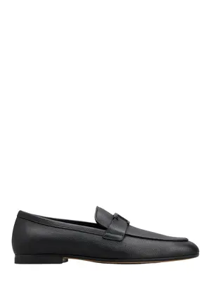 TOD'S T Timeless Leather Loafers - Black