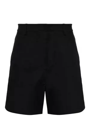 Valentino Garavani Valentino Garavani Canvas Bermuda Shorts Black