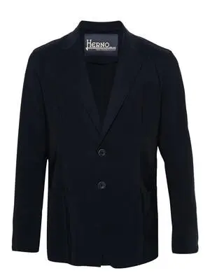 Herno Single-breasted Blazer - Blue
