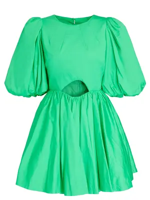 Aje Colette Cutout Mini Dress - Green