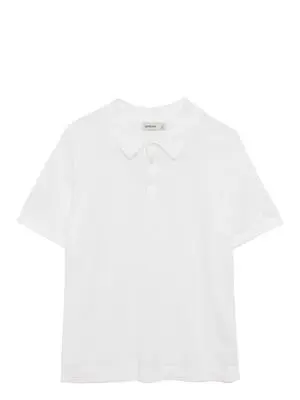Simkhai Barron Cotton Polo Shirt - White