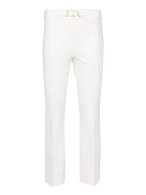 TWINSET TWINSET Logo-Plaque Straight-Leg Trousers