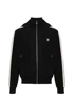 Palm Angels Monogram-embroidered Track Jacket - Black