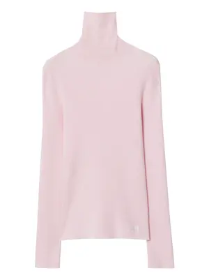 Burberry Equestrian Knight Patch Wool-blend Jumper - Pink