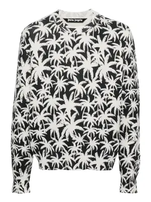 Palm Angels Palms Knitted Jumper - Black