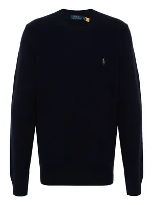 Polo Ralph Lauren Embroidered-logo Jumper - Blue